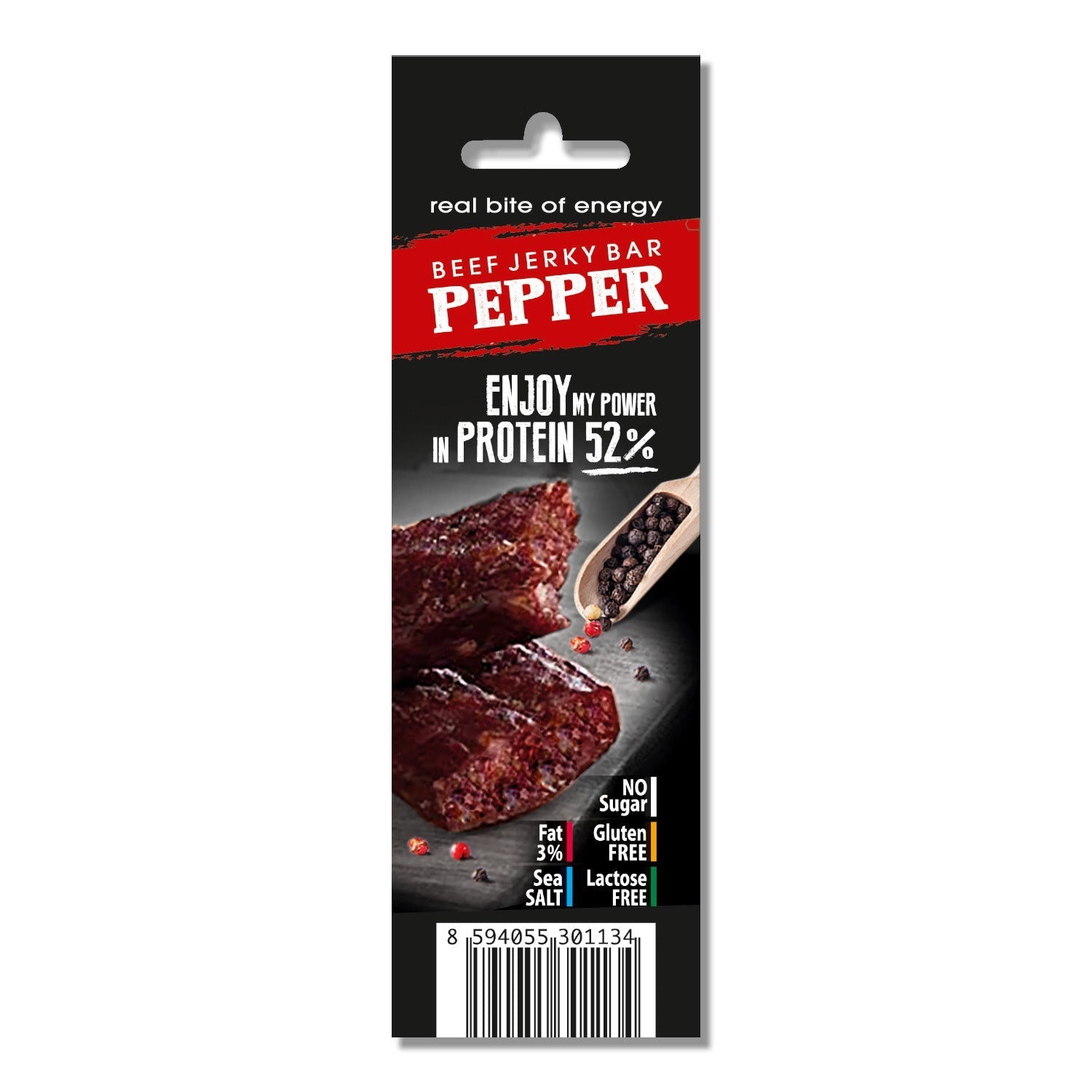Biff Bar (Jerky Bar) Pepper 25g – Fangstmann.no